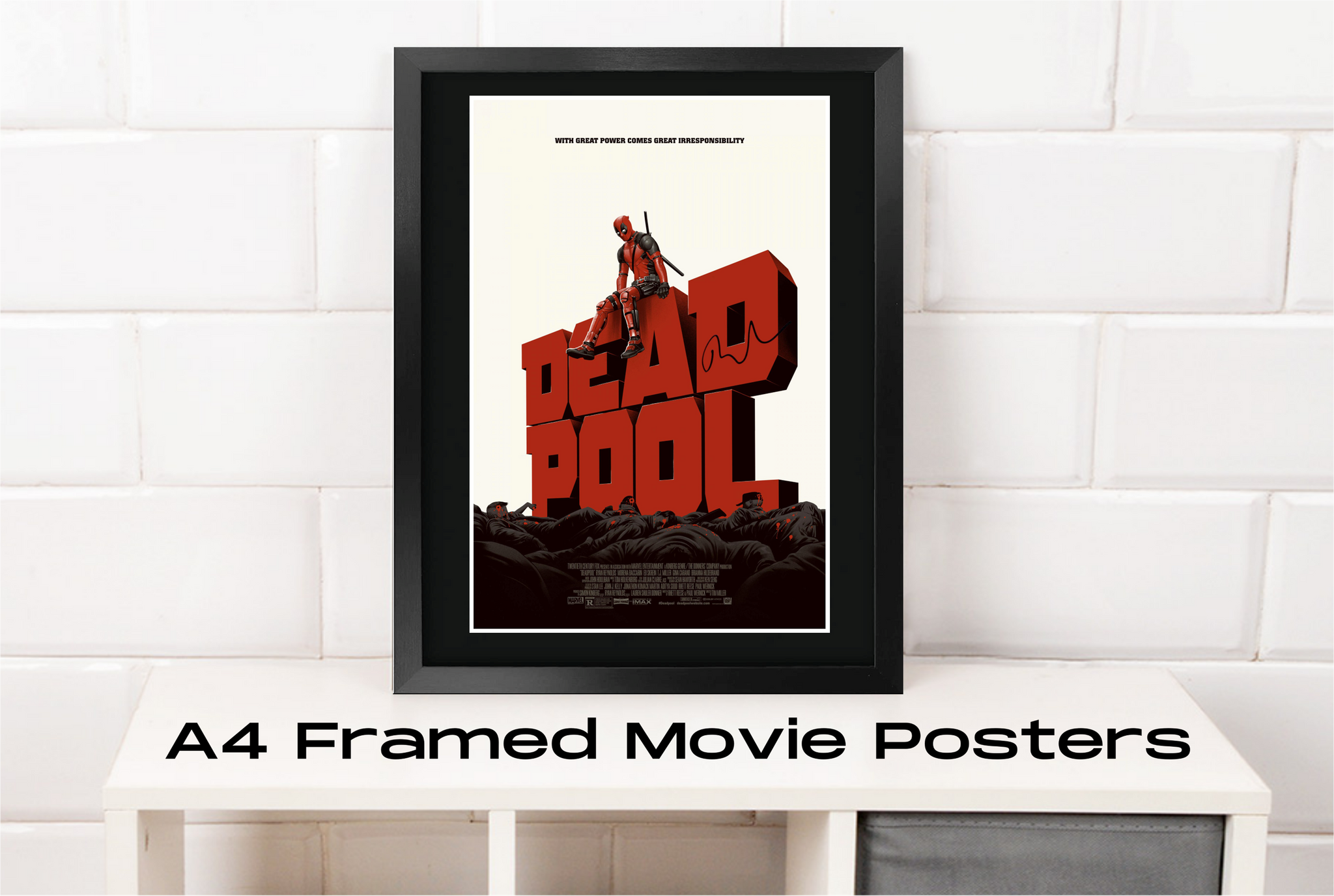 Deadpool - Autographed A4 Movie Poster – ReelFilmCells