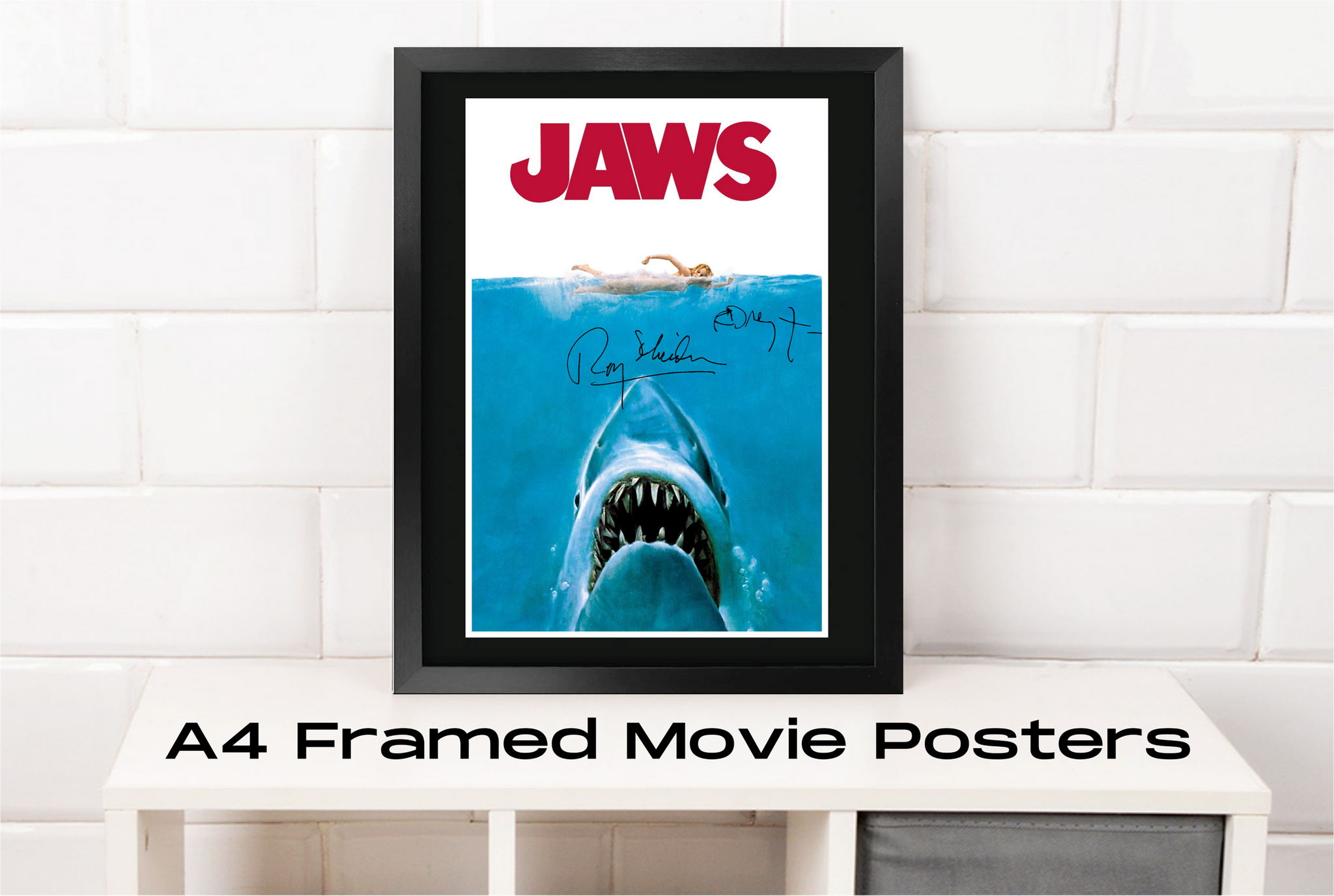 Jaws - Autographed A4 Movie Poster – ReelFilmCells